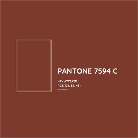 PANTONE 7594 C Complementary or Opposite Color Name and Code (#7C3A2D ...