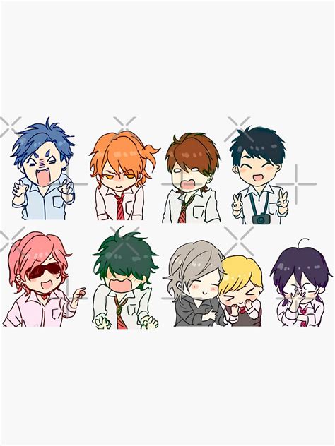 Funny Yarichin B Club Chibi Sticker Pack Sticker For Sale By Anime T