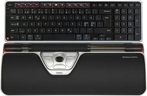 Contour Design Rollermouse Red Plus Wireless Balance Keyboard