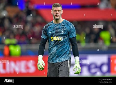Milano Italy 14th Feb 2023 Goalkeeper Fraser Forster Of Tottenham