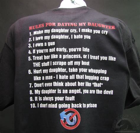 Rules For Dating My Daughter T Shirt And Motorcycle Shirts