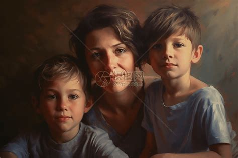 温柔的母爱插画图片下载 正版图片600056179 摄图网