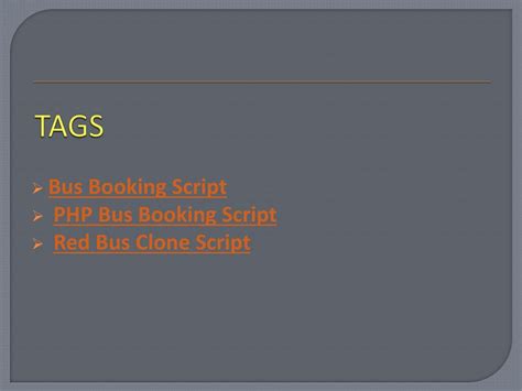 ppt php bus booking script powerpoint presentation free download