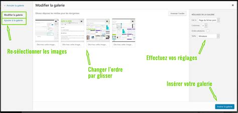 Créer Une Galerie Dimages Les Médias Dans Wordpress Mirobolus