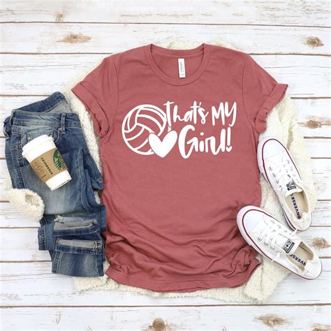 Thats My Girl Volleyball Adult Screen Print