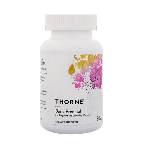 Thorne Research Basic Prenatal 90 Capsules - Organic Basic Food