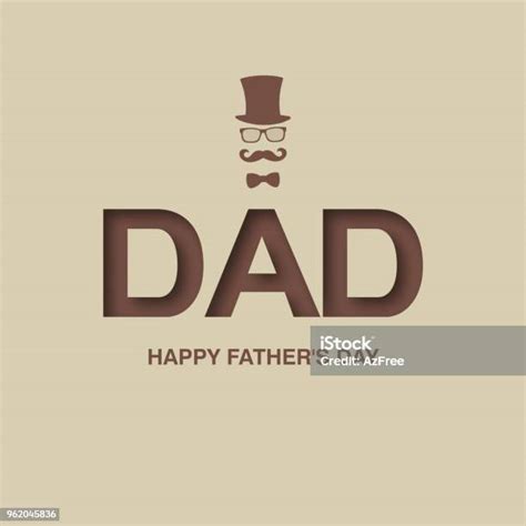 해피 아버지의 날 인사말 카드입니다 벡터 일러스트 레이 션 6월에 대한 스톡 벡터 아트 및 기타 이미지 6월 가족 개념 Istock