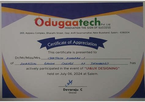 Shathish Kumaran On Linkedin I Had The Opportunity To Attend A Uiux Design Workshop At Odugaa