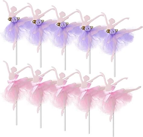 Amazon 10 PCS Ballerina Girls Cupcake Topper Ballet Dancer Cake
