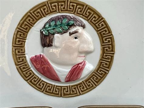 Vintage Fitz And Floyd 8 Omnibus Caesar Roman Emperor Plate Rare Etsy