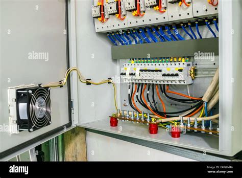 Electric Power Circuit Breakers Are In The Fuse Box The Wires With The
