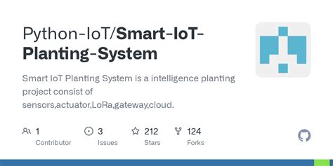 Github Python Iot Smart Iot Planting System Smart Iot Planting System Is A Intelligence