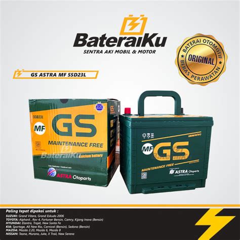 Jual Aki GS Astra MF 55D23L Aki Kering Aki Mobil Juke Xtrail Innova