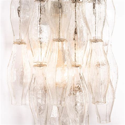 1960s Pair Of Hand Blown Glass Sconces By Carlo Scarpa For Venini For