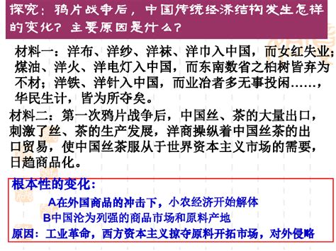 高中历史岳麓版 近代中国社会经济结构的变动公开课 教学课件 共20张PPT 21世纪教育网