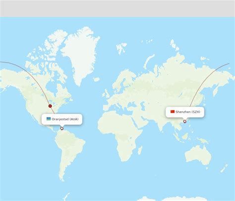 Flights From Shenzhen To Aruba Szx To Aua Flight Routes