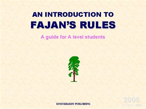 An Introduction To Fajans Rules A Guide For