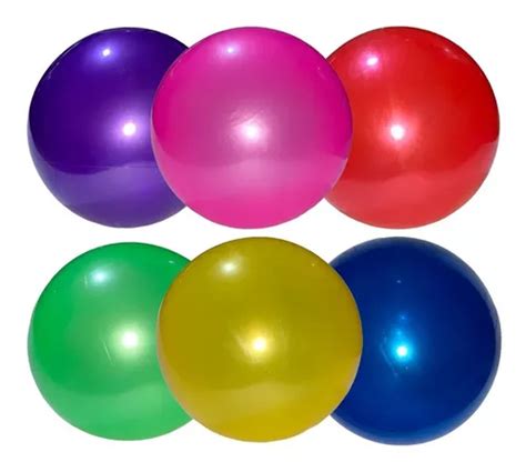 20 Pelota Colores Lisos Plastico