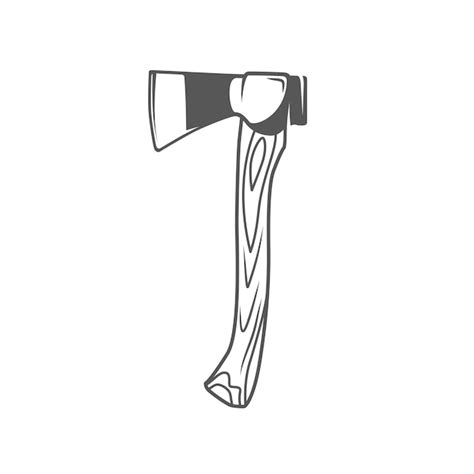 Premium Vector Axe Isolated On White Background