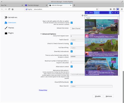 Github Freaktechnikjustintv Stream Notifications This Firefox Add