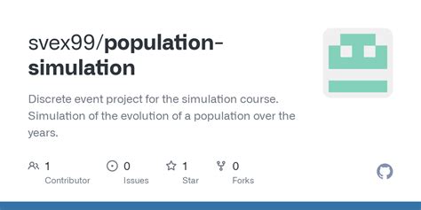 Github Svex99population Simulation Discrete Event Project For The