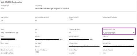 Configure The Mail Transport Connector Technical Documentation For Ifs Cloud