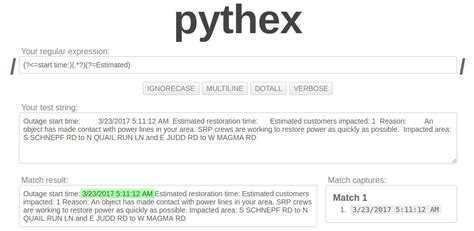 Python регулярное выражение отрабатывает онлайн но не работает в