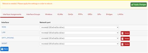 Restore Issues Apply Changes Button Missing Save Does Not Reboot