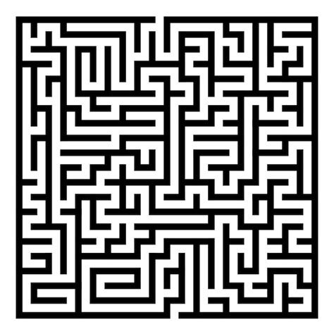 Premium Vector Maze Game Illustration