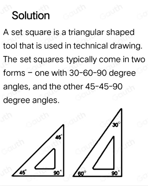 Solved Identify The Name Of The Following Tool Compass Set Squares