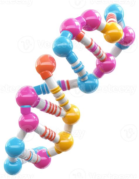 Colorful Double Helix Dna Molecule Structure 60692382 Png