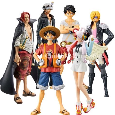 Promo Luffy Zoro Sanji Uta Action Figure One Piece Red Nami Op Red