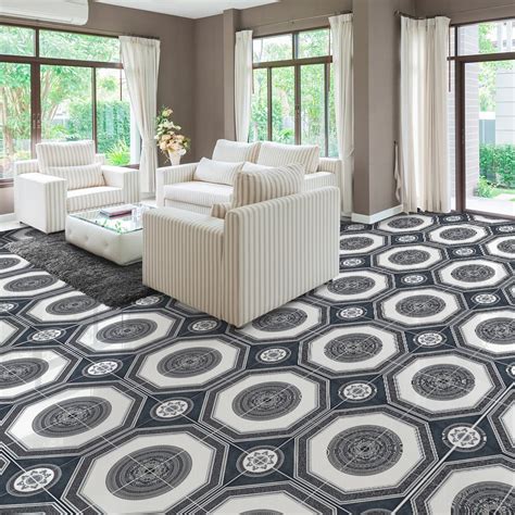 Ceramica De Piso 45x45cm Luxor Negro Cerámica Para Piso