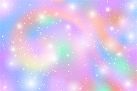 파스텔 레인 보우 테마 홀로그램 원 Bokeh 구름 벡터 공주에 대한 스톡 벡터 아트 및 기타 이미지 공주 공휴일 구름