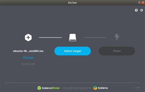 Ubuntu で Etcher を使用して OS イメージをフラッシュ 書き込む方法