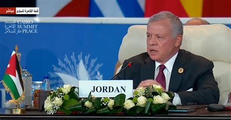 خط أحمر العاهل الأردني نرفض التهجير القسري للفلسطينيين القاهرة