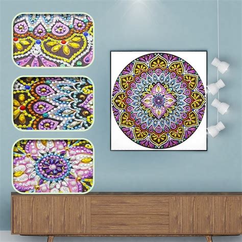 Haft Diamentowy Mandala Serce Kwiatu 30X30 Cm Moments Sklep EMPIK