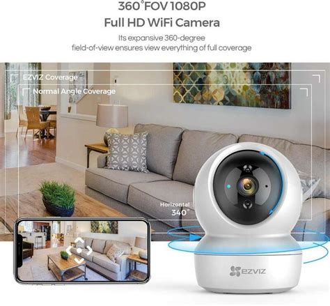 Ezviz Cámara De Seguridad C6n 1080p Domo Interior Visión Nocturna