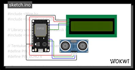 Challenge 1 Deteksi Air Wokwi Esp32 Stm32 Arduino Simulator