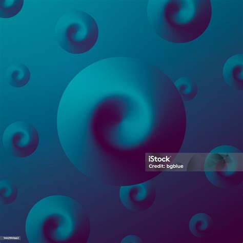 Latar Belakang Gradien Abstrak Dengan Spiral Biru Ilustrasi Stok
