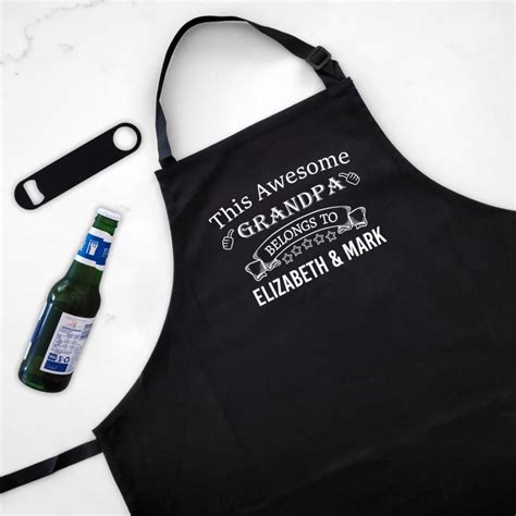 Personalised This Awesome Grandpa Apron Dadshop