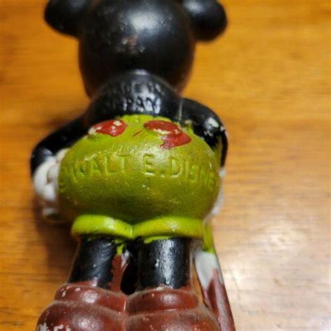 Rare Original Labeled 1930 Mickey Mouse Disney Porcelain By Walter E