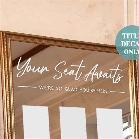 Wedding Stickers Seating Plan Etsy