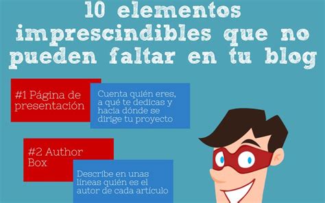 Los 10 elementos que debes tener en tu blog infografía