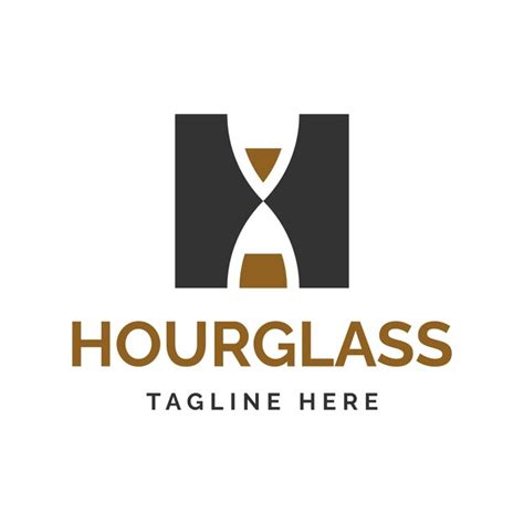 Premium Vector Letter H With Hourglass Logo Design