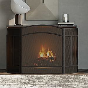 Fire Beauty Fireplace Screen 3 Panel Wrought Iron 48l X