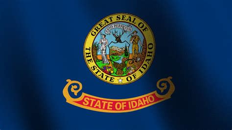 Stock Video Clip Of Seamless Loop Of The Idaho State Flag Shutterstock