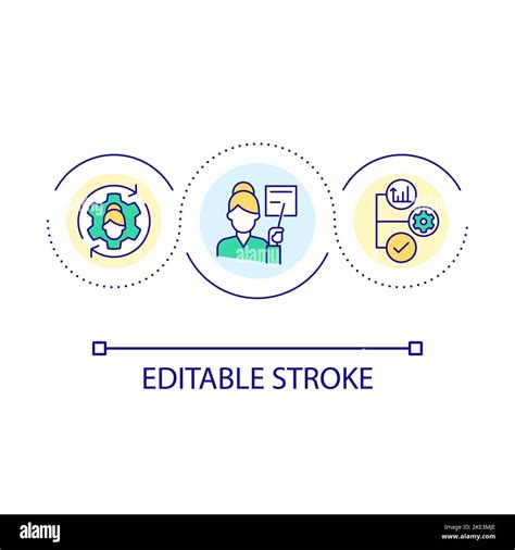 Teacher Assessment Loop Concept Icon Stock Vector Image And Art Alamy