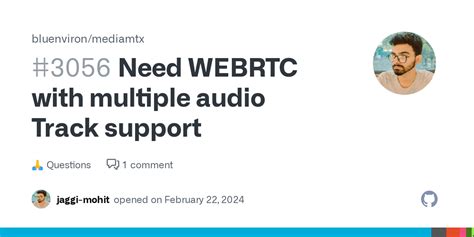 need webrtc with multiple audio track support · bluenviron mediamtx