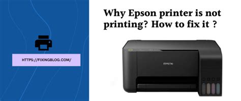 Why Epson Printer Won T Print How To Get It Printing Again
